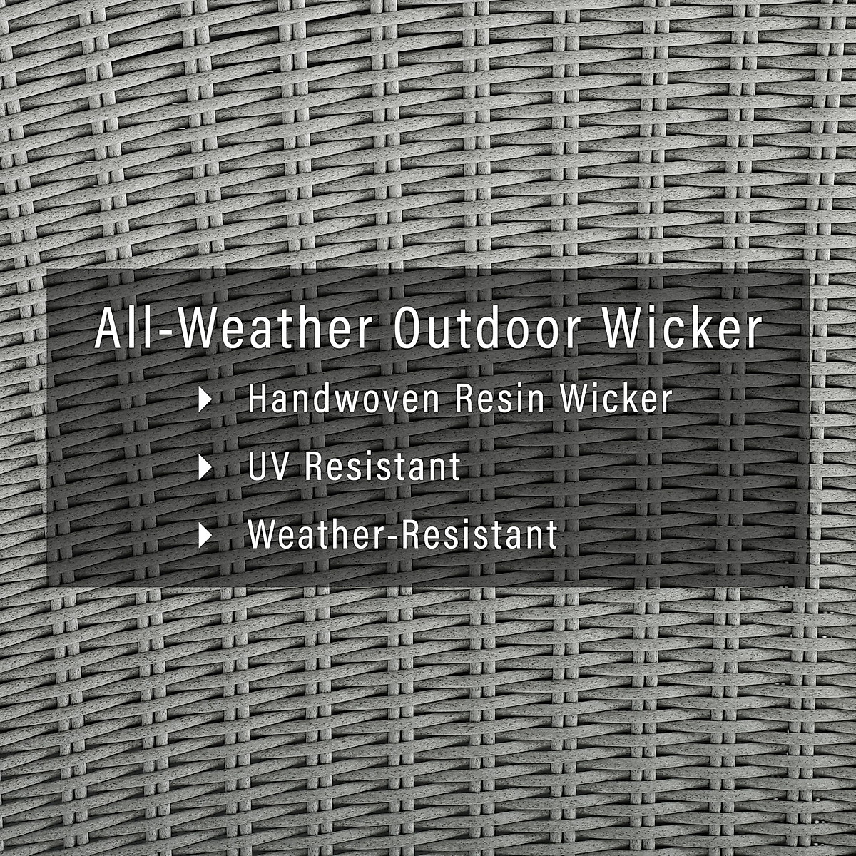 Crosley Furniture Bradenton 2-Piece Outdoor Chair Set, Wicker Patio Chairs for Conversation, Porch, Deck, Gray with Gray Cushions