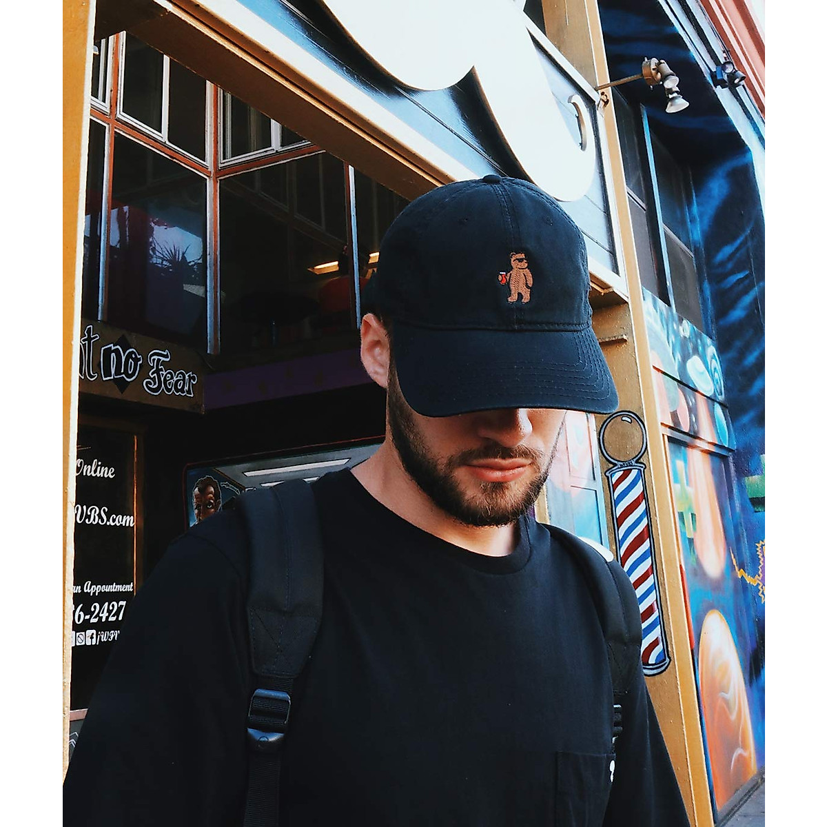 Riot Society Riot Bear Embroidered Adjustable Dad Hat