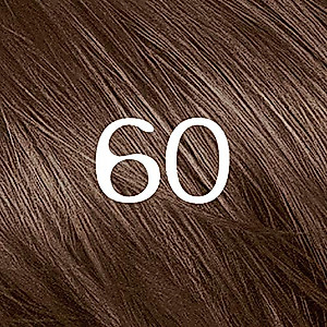 L'Oreal Paris Feria Multi-Faceted Shimmering Permanent Hair Color, 60 Crystal Brown (Light Brown), Pack of 1, Hair Dye