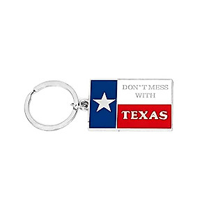 Texas Bundle Souvenir Metal Keychain 12 Pack-Texas Lone Star on Texas State Map, Don't Mess with Texas, I Love Texas, Longhorn, Texas Seal, Texas Bottle Opener, Texas Boot & More
