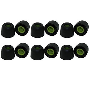 Medium - 6 Pairs Earphones Plus Brand Memory Foam Replacement Earbud Tips for 1More Triple Driver e1001 Earphones, Ear Tips, Earphone Cushions