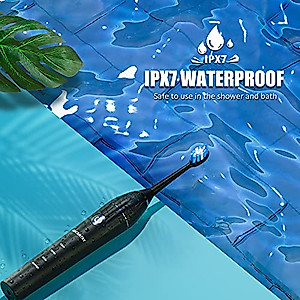 MOCEMTRY Sonic Electric Toothbrush with 10 Duponts Brush Heads, 33000 VPM, 4 Cleaning Mode, IPX7 Waterproof Electric Tooth Brush