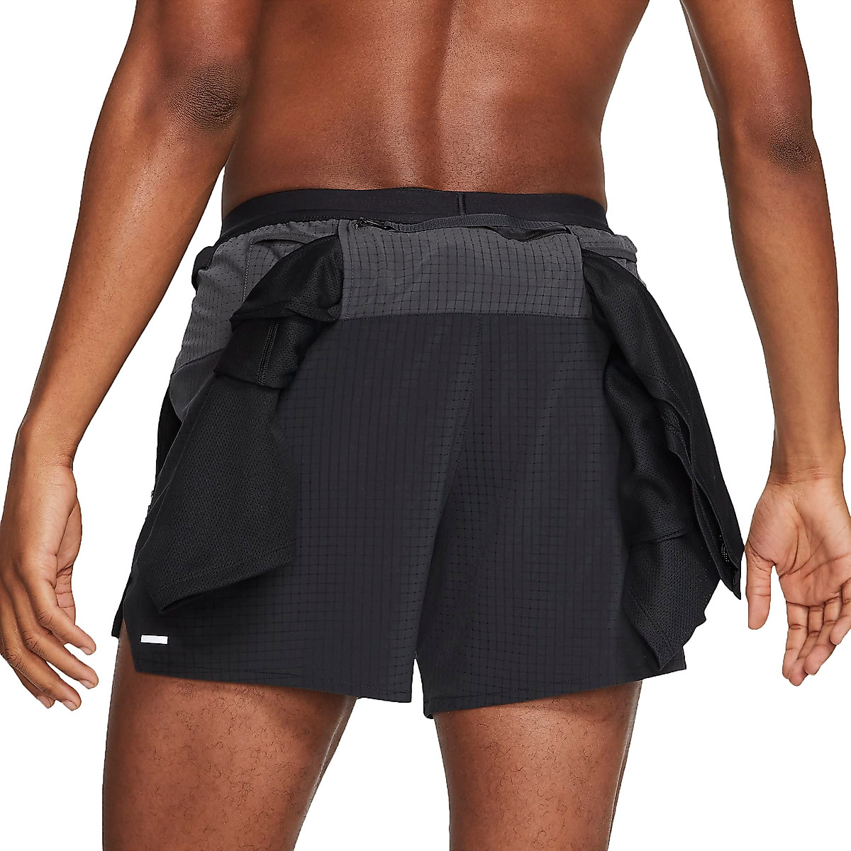 Nike Dri-FIT Flex Stride Men's Trail Shorts (as1, Alpha, m, Regular, Regular, Black/Dark Smoke Grey/White)