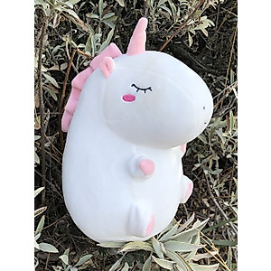 Plushland Soft Plush Unicorn Pillow Stuffed Animal Hugging White Throw Pillow Cushion Toy for Kids Teens Adult Gift Birthday, Valentine, Christmas (Unicorn)