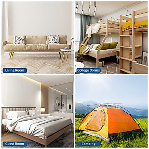 Mattress Topper, 3 Inch Queen Size Egg Crate Gel Memory Foam Bed Topper with Breathable Cover, Pressure Relief, CertiPUR-US Certified