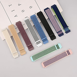 Vanjua Nylon Bands for Samsung Galaxy Watch 6 - 40mm, 44mm, 43mm, 47mm - Soft Nylon Sport Replacement Strap - Women & Men (Pink Sand)