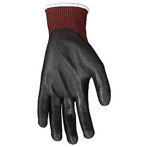 MCR Safety 90752M Cut Pro 15 Gauge Dyneema Diamond Work Gloves, Cut Protection Gloves with Polyurethane Coated Palm & Fingertips, Medium