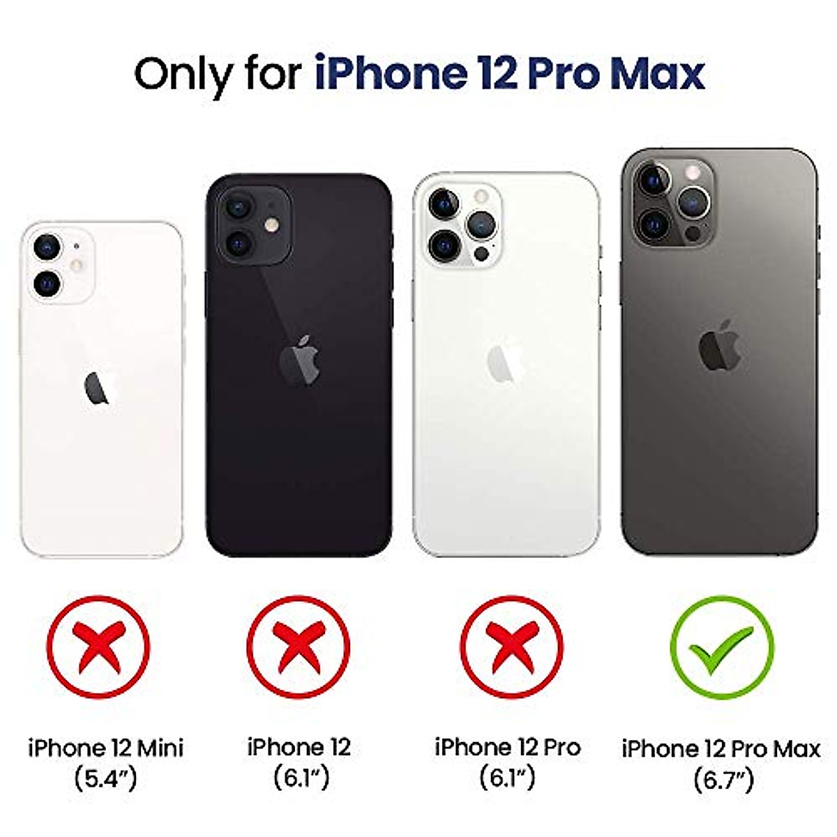 VEGO Compatible for iPhone 12 Pro Max Kickstand Case with Slide Camera Cover, Built-in 360° Rotate Ring Stand Magnetic Cover Case for Apple iPhone 12 Pro Max 6.7 inch, Blue