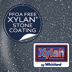 Russell Hobbs Blue Marble 16 cm Non-Stick Saucepan, Pressed Aluminium