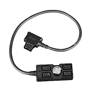 ZITAY D-tap 1x4 Power Splitter Hub with Reverse Insertion Prevention Adapter for VMount Battery