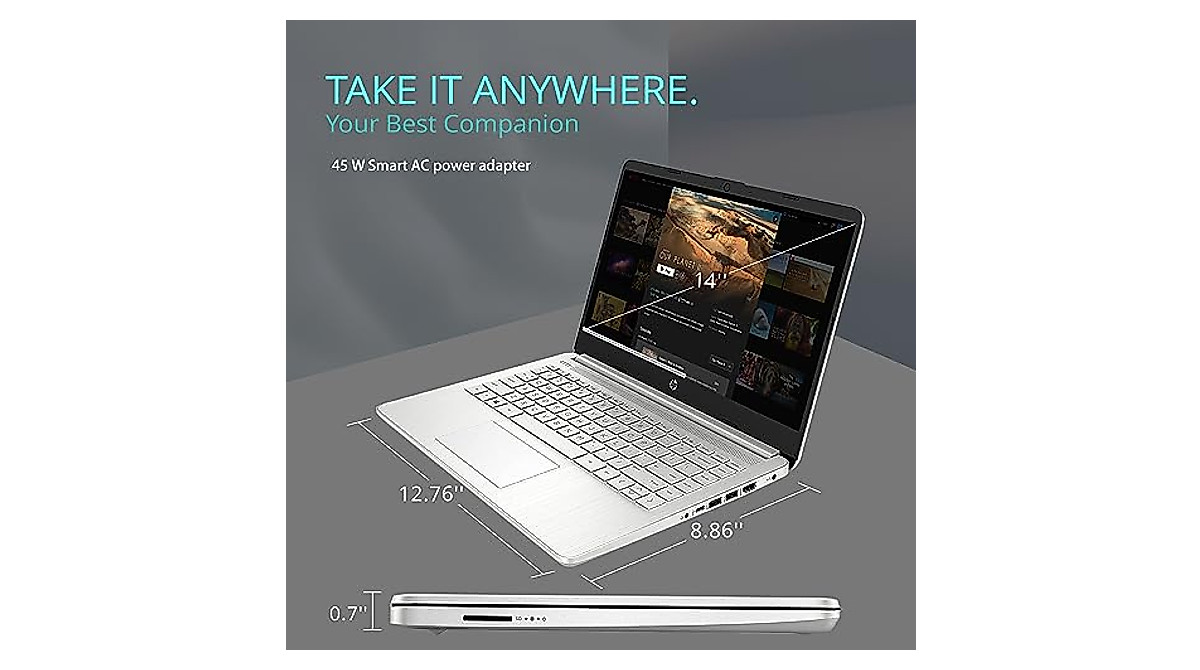 HP 2022 14" Laptop - Intel i5, 16GB RAM, 512GB SSD