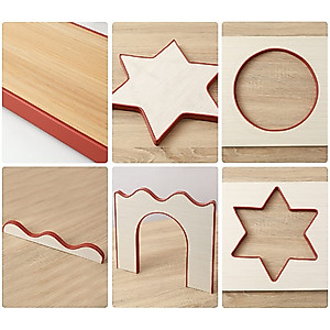 LKYJD 4m U Shape Veneer Edge Banding Strip, Self Adhesive Wood Edging Veneer Tape, Kitchen Worktop Edging Protectors Joining Strip, Edging Trim Sealing Strip, Tables and Chairs, Cabinets（Red-18mm）