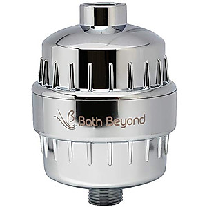 Bath Beyond Shower Filter Vitamin C 15 Stage High Output Water Filter With cartridge for Hard Water - Shower Head Filter Removes Chlorine Fluoride and Improves The Condition of Your Skin, Hair