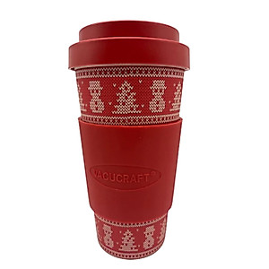 Red Snowflake Coffee & Tea Cup - Christmas Holiday Collection