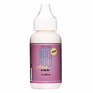 The Hair Diagram - Bold Hold Active Reloaded - Strong Hold Glue for Wigs and Hair Systems - Invisible Bonding - Formulated for Oily Skin - Non Toxic - Humidity Resistant & Water- Resistant -1.3oz