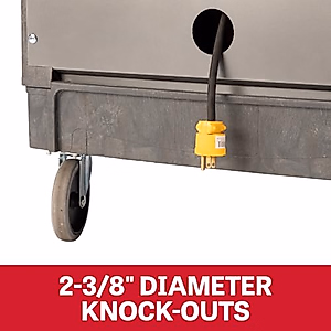 JET PUC-4325 Resin Utility Cart with JT1-125 LOAD-N-LOCK Security System