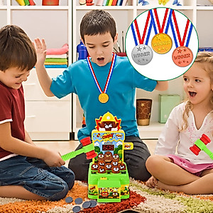 MIXHOMIC Arcade Game Toys for 3 Year Old, Whack A Mole Game, Early Developmental Toy, Mini Electronic Arcade Game Toy, Interactive Pounding Toy, Whack Game Mole Gift Idea for 3-8 Years Old Boys Girls