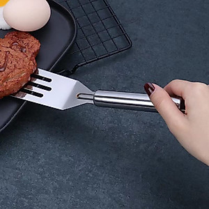 Zmeni 2 pieces Mini Brownie Serving Smll Metal Spatula Flexible Nonstick Serve Turner Cookie Slotted Kitchen Utensil for Cutting