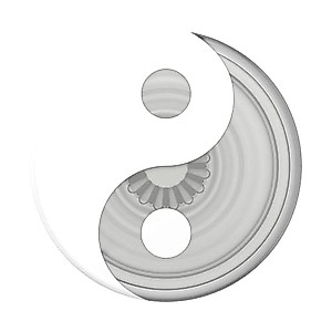 PopSockets Plant-Based Phone Grip with Expanding Kickstand, Eco-Friendly PopSockets for Phone -Translucent Yin and Yang