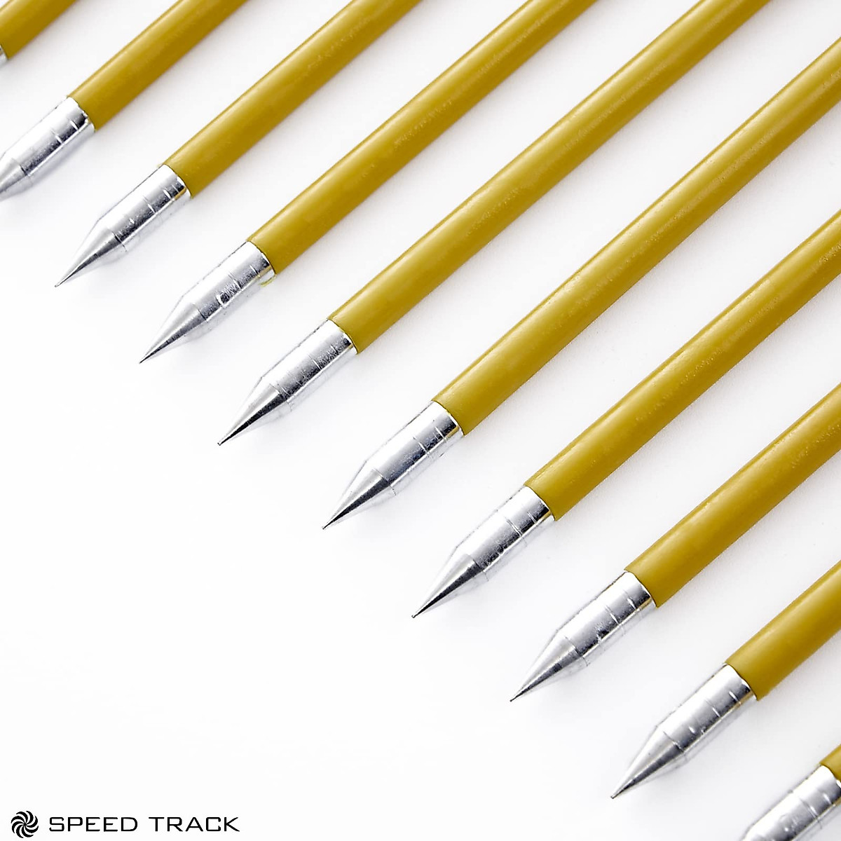 SPEED TRACK 60PCS Yellow and Black 6.25 Inch 50-80LB Mini Archery Crossbow Bolts Set with Sharp Metal Tip, Reusable Durable Arrow Dart For Shooting Target Practice, Small Hunting Game, Outdoor Fishing