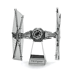 Metal Earth Fascinations Star Wars Imperial TIE Fighter 3D Metal Model Kit Bundle with Tweezers