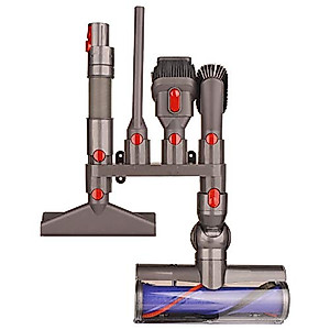 Fullclean Mount Holder for Dyson V15 V7 V11 V8 V10 Absolute Animal Trigger Motorhead Outsize Detect Vacuum Cleaner Attachments Organizer With Expansion Screws,Use On Docking Station Or On Wall
