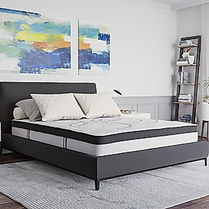 Flash Furniture Capri Comfortable Sleep 10" Hybrid Pocket Spring and Foam Mattress in a Box, Foam Pocket Spring Hybrid Mattress, Queen