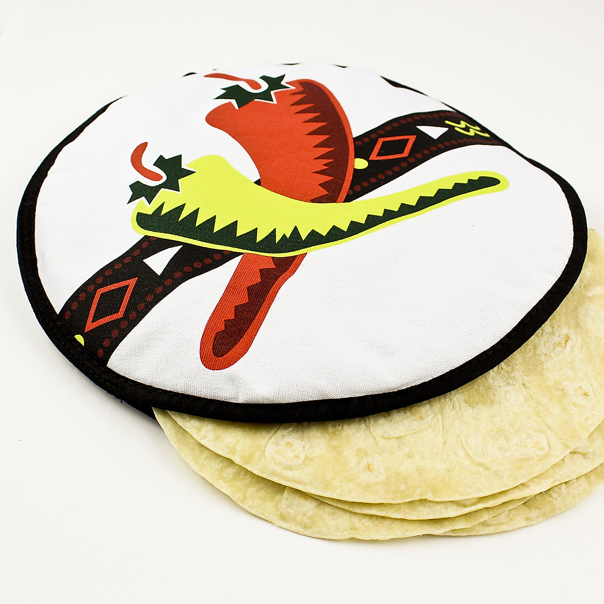 Zoie + Chloe Tortilla Warmer 12-Inch - Tortilla, Pita, Wrap, Naan, Pancake, Quesadillas, Flat Bread