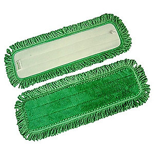 Real Clean 18 inch Professional Commercial Microfiber Mop with Three 18 inch Premium Microfiber Mop Pads and 2 Microfiber Towels