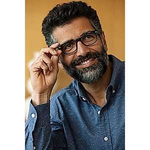 Peepers by PeeperSpecs Clark Blue Light Blocking Reading Glasses, Black +2.00