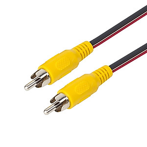 Yasoca RCA Male to Male Plug Car Reverse Reversing Rear View Parking Backup Camera Video Audio Extension Cable with Detection Trigger Wire 6 Meters 20ft