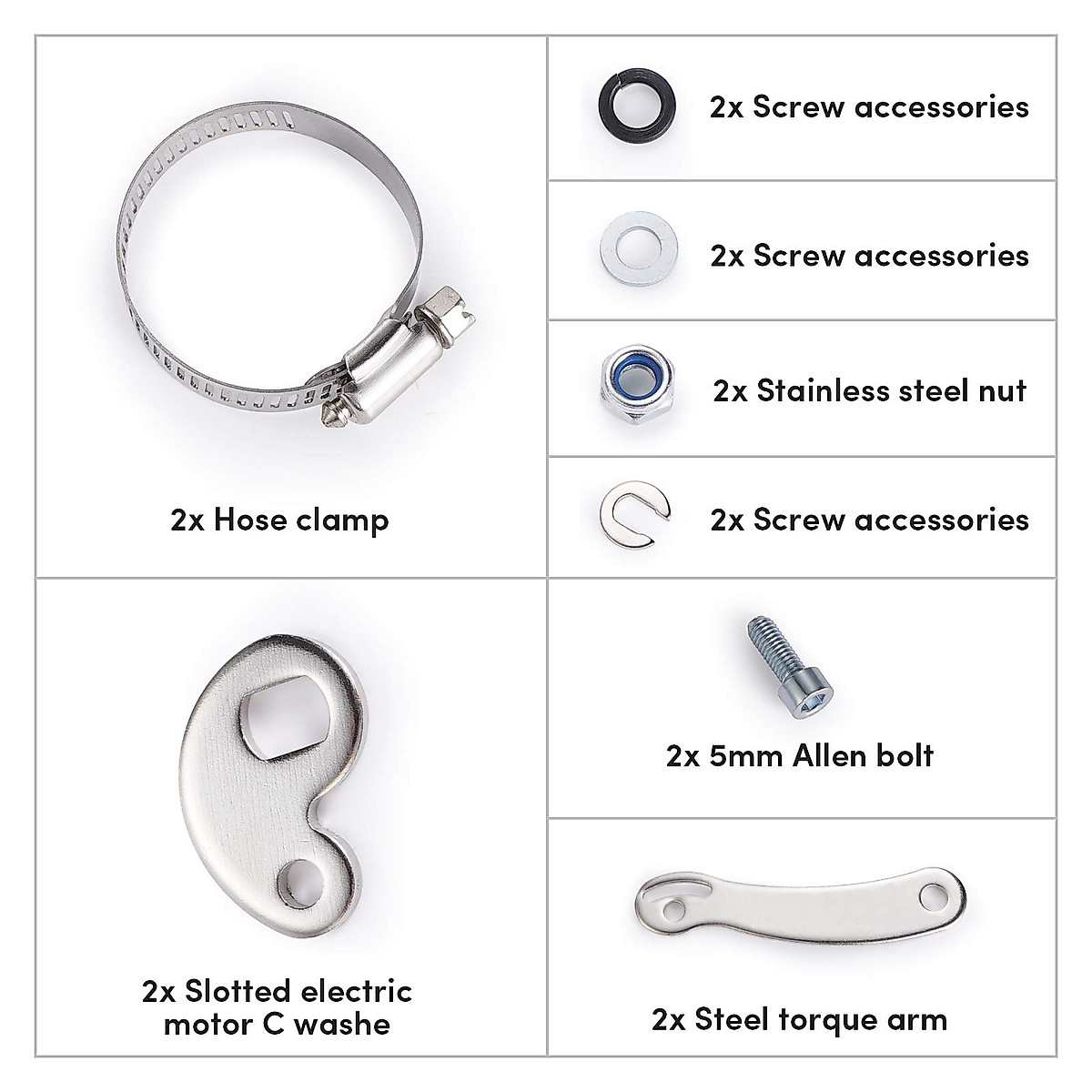 baluoqi Universal Torque Arm for Electric Bicycle e-Bike Bike Front or Rear Hub Motors and Mid Drive e-Bike Tool for Maintenance (Two Set)