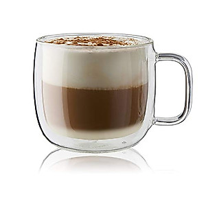 ZWILLING J.A. Henckels Cappuccino Glass Mug Set, Clear