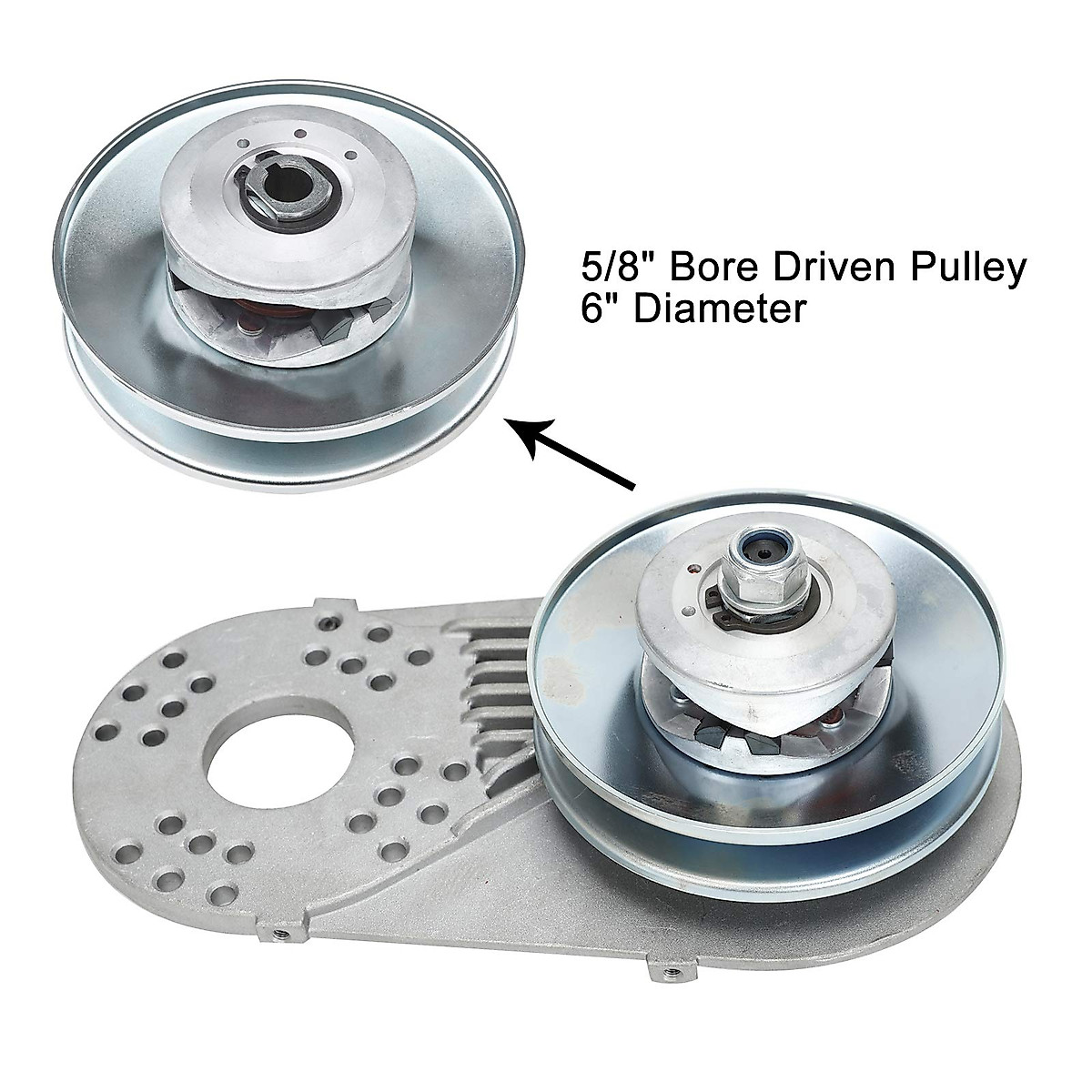 BLACKHORSE-RACING 1" Go Kart Torque Converter CVT Comet Clutch Go Kart Clutch Replaces Comet 219554A 203814A TAV2 30-75 Yerf Dog Manco Mini Bike 10T #40/41 Chain