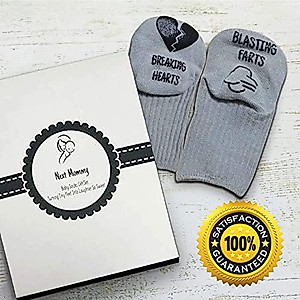 Baby Socks Gift Set for Boys & Girls - 6 Hilarious Gender Neutral Designs Perfect for Baby Shower - Cute Newborn Baby Socks for Baby Registry Search