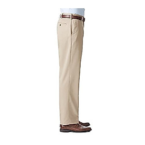 Dockers Men's Relaxed Fit Comfort Pants, British Khaki, 38W x 32L