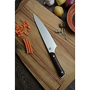 Shun Cutlery Kanso Chef's Knife 8”, Gyuto-Style Kitchen Knife, Ideal for All-Around Food Preparation, Authentic, Handcrafted Japanese Knife, Professional Chef Knife