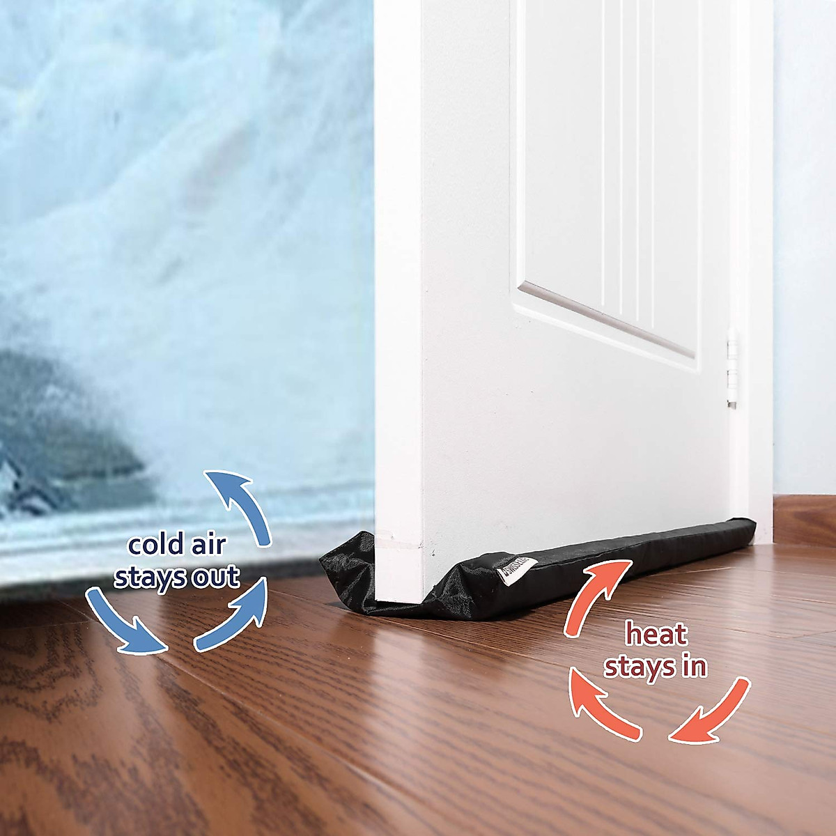 SWISSELITE 36 Inch Door Draft Blocker,Under Door Draft Stopper for Bottom of Doors,Sound Proof Reduce Noise Stopper