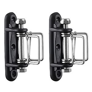 QMARK 2 Pack Electric Fence Corner Insulator, End Insulator with Buckles for Polytape up to 1.7 Inch (45 mm), Wood Post Tape Connector (2 Buckles)