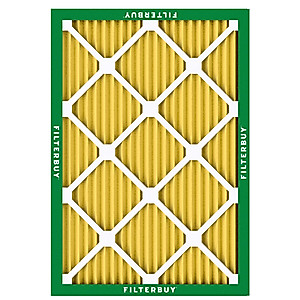 Filterbuy 20x25x1 Air Filter MERV 11 Allergen Defense (6-Pack), Pleated HVAC AC Furnace Air Filters Replacement (Actual Size: 19.50 x 24.50 x 0.75 Inches)