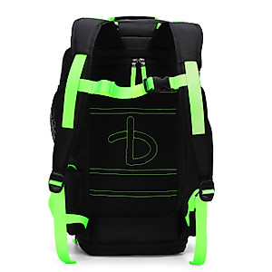 BE SMART 50L Extra Large Gym Backpack for Men, Big Gym Bag with Shoes Compartment, Waterproof Heavy Duty Duffel Bags, Men's Workout Backpacks for Outdoor Sport,Hiking,Camping,Travel (Black, XL)