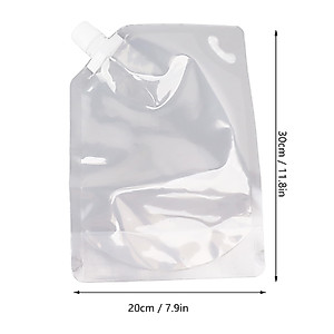 5Pcs Cereal Rice Storage Bag,Grain Sealed Storage Bag,Reusable Transparent Grain Storage Bag Airtight Grain Storage Containers with Lids for Rice Cereals Flour Nuts(1kg)