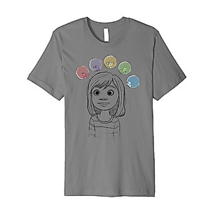 Disney Pixar Inside Out Riley Many Emotions Bubbles Premium T-Shirt