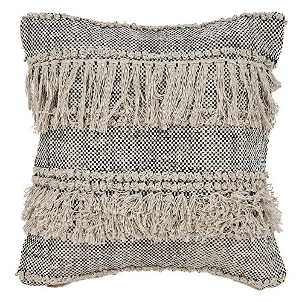 LR Home Priscilla Throw Pillow, 20" x 20", Gray