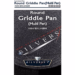 Kitchen Art Korean Hangil BBQ Grill Non-stick Grill/Natural Material 6 Layer Coating/[Made In Korea]Circular size 13 inches,15.3 inches[Bag included] Can be used for both home and outdoor stoves.