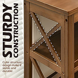 Bamworld Shoe Rack 5 Tier Wooden Storage Benches Rustic Solid Wood Free Standing Shoe Shelf for Entryway Hallway (R-Brown,39.4")