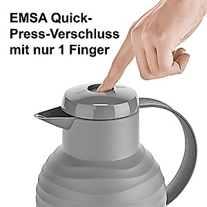 Emsa Samba Wave Vacuum Flask 1 Litre Plastic