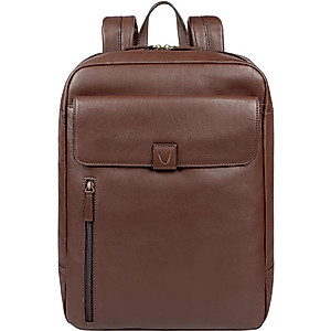 Hidesign Aiden Large Multi-functional Leather 17 Inch Laptop Backpack (Black)