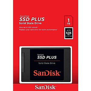 SanDisk SSD Plus 1 TB Solid State Drive - 2.5" Internal - SATA (SATA/600)