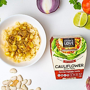 Kitchen & Love Cauliflower, Peruvian Vegetable Ceviche, Ready to Eat, Shelf Stable, Non Gmo, Gluten & Dairy Free, Vegan, Vegetarian, 7.9 Oz, 6 Pack